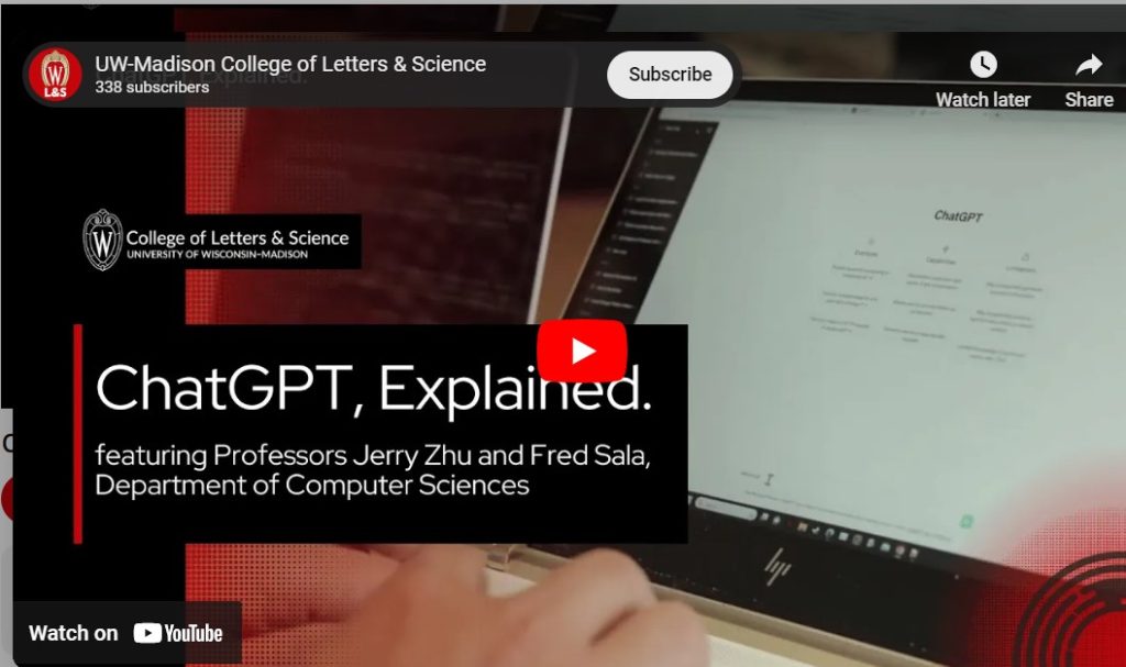 ChatGPT, explained – Computer Sciences – UW–Madison